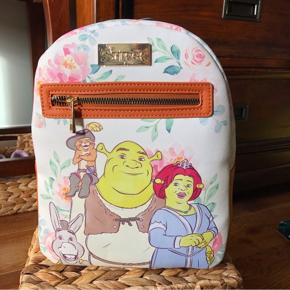 Sheik | Bags | Shrek Pink Floral Vegan Mini Book Bag | Poshmark